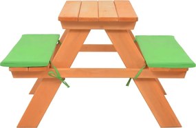 vidaXL Dětský piknikový stůl s lavičkami 89 x 79 x 50 cm masivní jedle [91793]