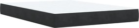 Box spring postel s matrací černá 140 x 190 cm samet 3290914