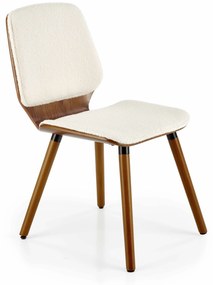 Jídelní židle  Kaar (krémová + ořech). 1049467
