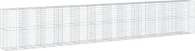 Gabionový koš s víkem 1 200 x 100 x 200 cm pozinkované železo 3295247