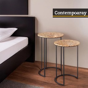 Kulaté odkládací stolky v sadě 2 ks ø 38 cm Halle – Premier Housewares