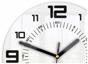 M.Clock Nástěnné akrylové 3D hodiny 28x28cm bílé