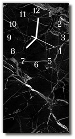 Nástěnné hodiny vertikální Grafit přirozený černý kámen