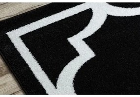 koberec SKETCH F730 vzor Marocký jetel, Mříž černo krém velikost 240x330 cm | krásné koberce cz