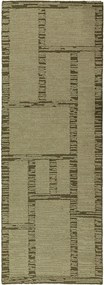 Zelený ručně tkaný vlněný běhoun 80x230 cm Harris Modula Wool – Flair Rugs