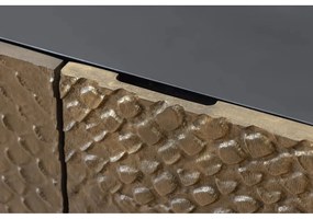 Massive home | Komoda SNAKE 160 CM hnědočerná masiv mango