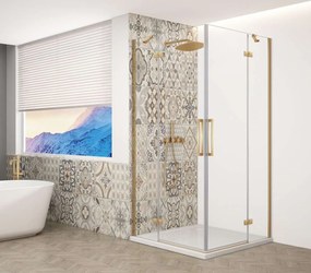 Gelco Trinity - Sprchový kout 120x80 cm, čiré sklo/zlatá GT2280-12C-G