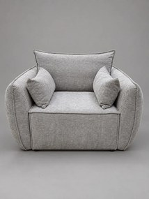 Světle šedé žinylkové křeslo Vanda - II. jakost – Mazzini Sofas