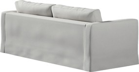 Potah na pohovku IKEA  Karlstad 3-místná, nerozkládací, dlouhý barva šedá látka pletený vzor