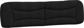 Postel s matrací Hvar černá 200 x 200 cm textil 3208557