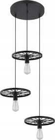 Závěsná lampa Federico MDM-2708-3 Bk Italux