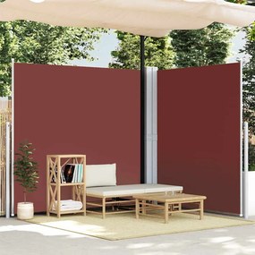 Zatahovací boční markýza hnědá 200 x 600 cm 318009