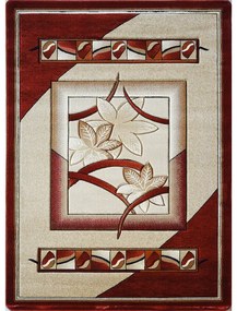 Berfin Dywany AKCE: 140x190 cm Kusový koberec Adora 5197 D (Red leaves) - 140x190 cm
