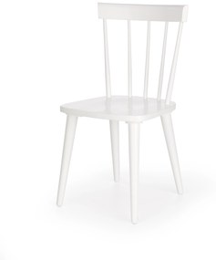 Dřevěná jídelní židle Bereton, bílá