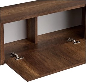 TV stolek v dekoru ořechu v tmavě přírodní barvě 180x45x30 cm Nexus – Kalune Design