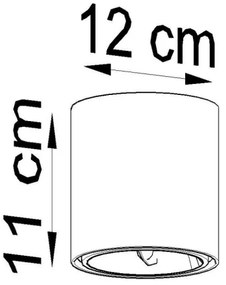Sollux SL.0695 - Bodové svítidlo TIUBE1xGU10-AR111/10W/230V