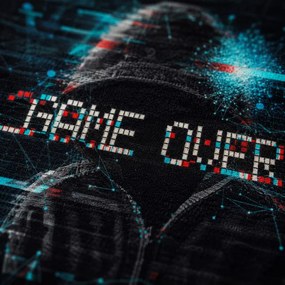 Protiskluzový herní koberec Game Over