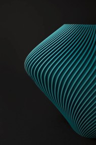 TORACE TRILOGIA - Váza, květináč a difuzér, dokonalá symetrie organických forem, transformative teal