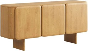 Komoda z dubového dřeva v přírodní barvě 160x76x45 cm Charlotte – Micadoni