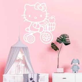 Živá Zeď Samolepka na zeď Kočička Hello Kitty Barva: černá