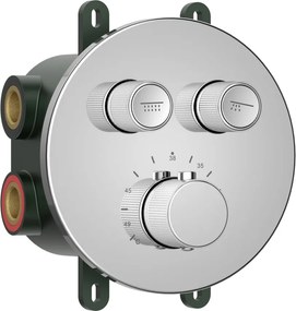 Sapho Sapho, SMARTSELECT podomítková sprchová baterie, box, 2 výstupy, chrom, RP032