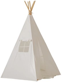 Moi Mili Bílý bavlněný teepee stan s podložkou Navajo 170 x 130 cm