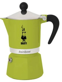 Bialetti Moka kávovar Rainbow na 3 šálky zelená