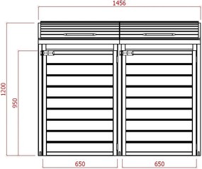 LANIT PLAST, s.r.o. zahradní úložný box LANITPLAST S752 LG2397