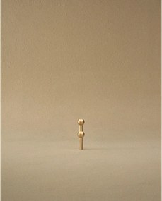 Kovová váza v mosazné barvě (výška 10 cm) Nagel – STOFF Nagel