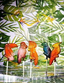 Forma na pralinky lízátka „Tropičtí ptáci“