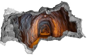 Wallmuralia Fototapeta díra na zeď 3D Podzemní tunel 95x73 cm