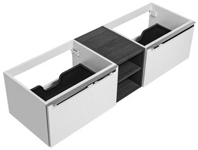 Koupelnová skříňka s deskou LEONARDO White D150/1 | 150 cm