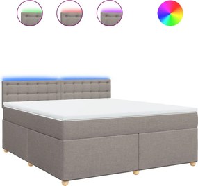 Box spring postel s matrací taupe 180x200 cm textil 3289077