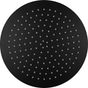 Rea Rea, kulatá dešťová sprchová hlavice, JS-P014B, 30cm, černá matná, REA-P8603