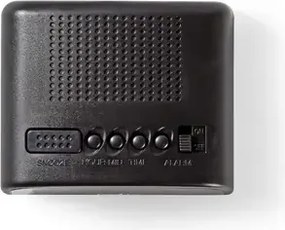 Nedis Digitální stolní budík černá / LED Displej / Funkce odloženého b