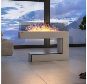 InFire - BIO krb 110x85,5 cm 3kW bílá SPECTRUM white