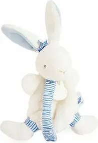 Doudou Dárková sada - Hračka s úchytem na dudlík králíček 15 cm modrý