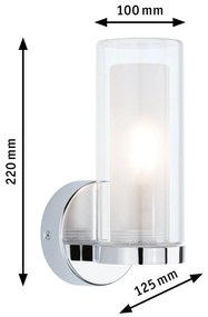 Paulmann Luena nástěnné světlo IP44 chrom E14 1x