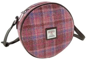 Kabelka Bannock Harris Tweed - Pink Check