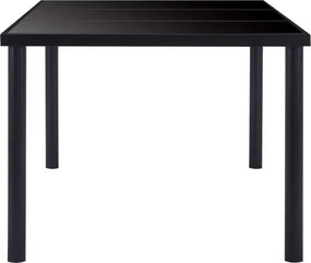 vidaXL Jídelní stůl černý 160 x 80 x 75 cm tvrzené sklo [281854]