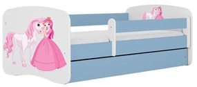 Kocot Kids Dětská postel PRINCEZNA modrá Velikost postele: 140x70, Matrace: Bez matrace, Šuplík: Bez šuplíku