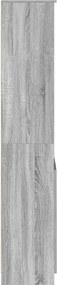 Skříň highboard šedá sonoma 70 x 35 x 180 cm kompozitní dřevo 3328476