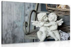 Obraz sošky andílků na lavičce Varianta: 120x80