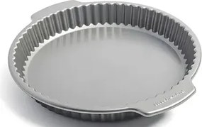 KitchenAid Forma na quiche 28 cm stříbrná / Forma na quiche / kulatá /