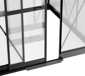 Skleník 245 x 305 x 606 cm, zesílená konstrukce, polykarbonát 6 mm