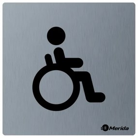 Piktogram Merida Stella - WC invalidé, matný nerez