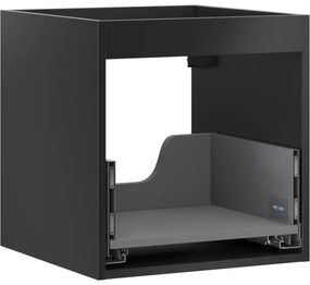 Mexen Box-A korpus skříňky pod umyvadlo 45 cm, 1 zásuvka, černý mat - 91AX0-0450-470-1-71