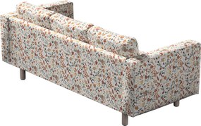 Potah na pohovku IKEA Norsborg 3-místná barva oranžová látka pletený vzor, vzorované