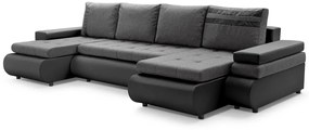 Casarredo - Komfort nábytek Rozkládací sedací souprava do U MELCHOR s úložným prostorem, Sioux 1114/Lux 6 | Vyberte si sedačku:: pravá (viz obrázek)