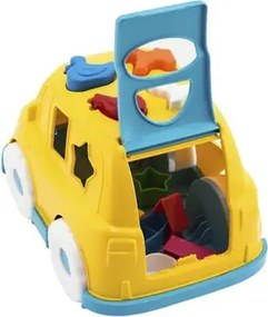 TEDDIES Plastová vkládačka auto / 3 barvy / 24 x 17 cm / od 12 měsíců